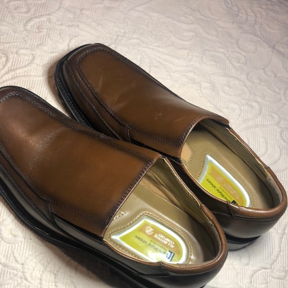 Dr. Scholl's | Shoes | Mens Brown Brown Pro Style All Motion Comfort Docker Leather Mens Loafers ...